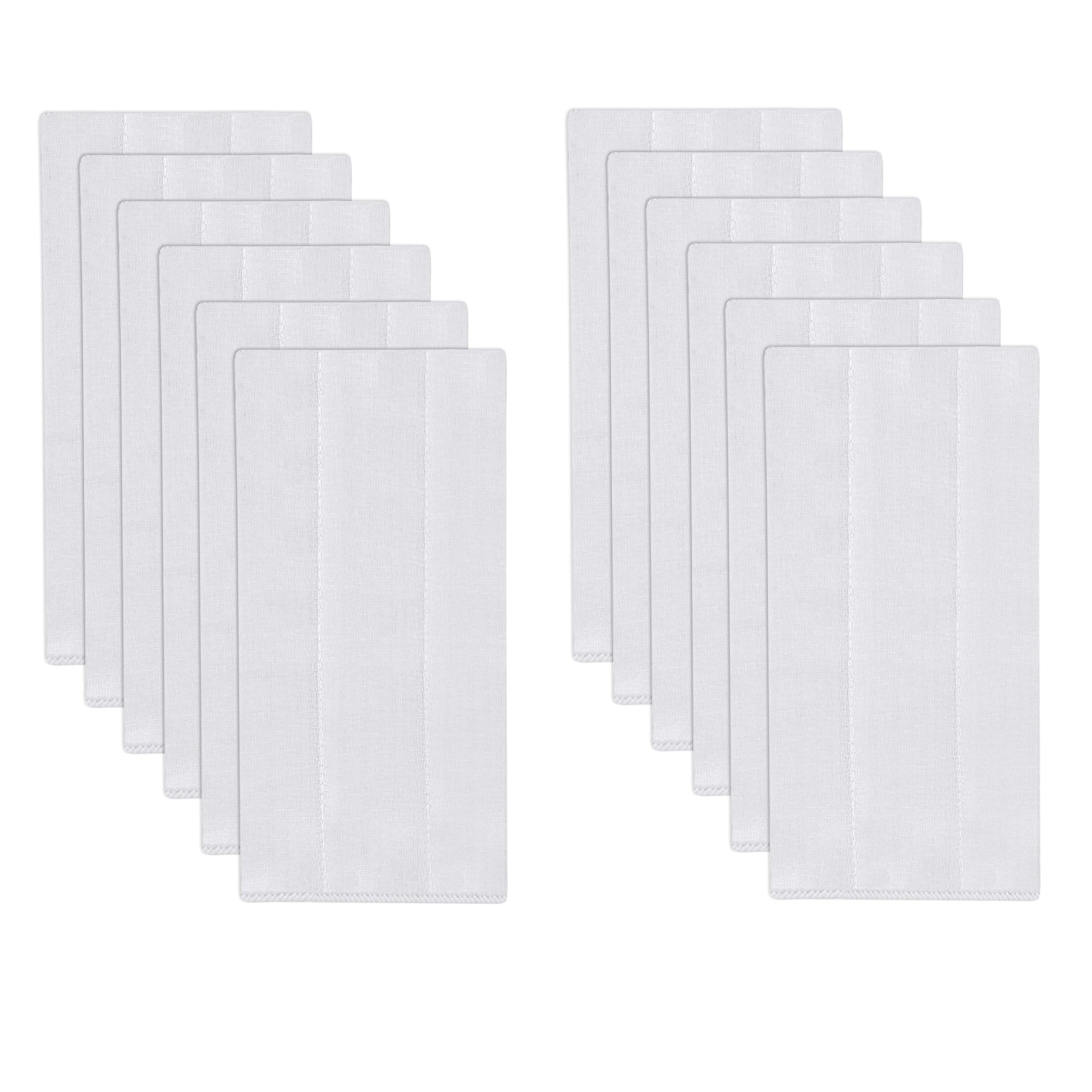 Ruvanti 10 Pack, Birdseye 3-Ply Prefold Cloth Diapers for Babies, 13x19 Inch, White