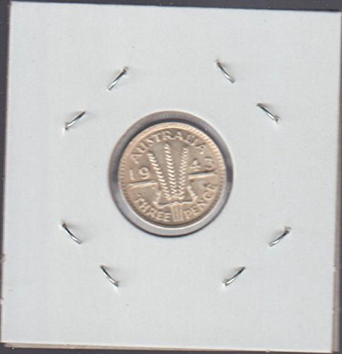 1943 Australia Classic Head Threepence Choice Uncirculated