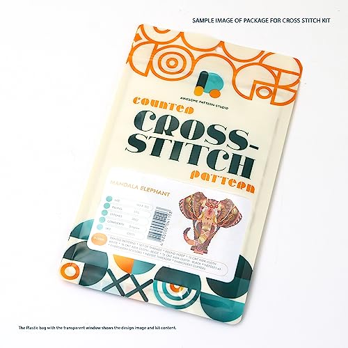Alabama Collection CS1859 - Counted Cross Stitch KIT#2 Prime. Set of Threads, Needles, AIDA Fabric, Needle Threader, Embroidery Clippers and Printed Color Pattern Inside.