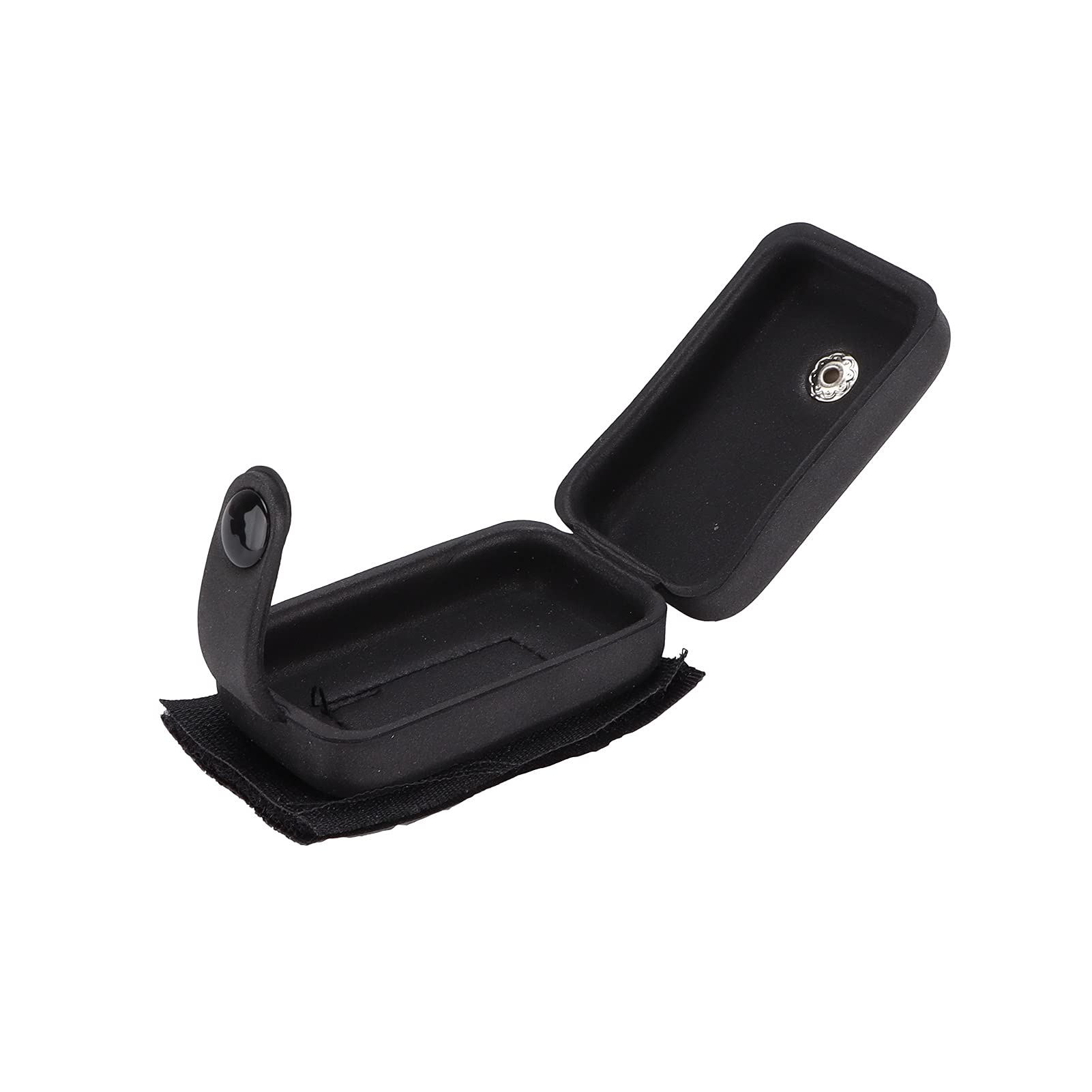 Acoustic Guitar Battery Pouch Black Pocket Carrying Case Bag Organizer PU Portable Holster Musical Instrument Accessories for Pickup