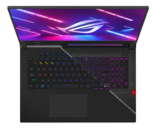 ASUS ROG Strix Scar 17 (2023) Gaming Laptop, 17.3” QHD 240Hz/3ms, 100% DCI-P3 Display, GeForce RTX 4080, AMD Ryzen 9 7945HX, 32GB DDR5, 1TB PCIe SSD, Wi-Fi 6E, Windows 11 Pro, G733PZ-XS96,Off Black