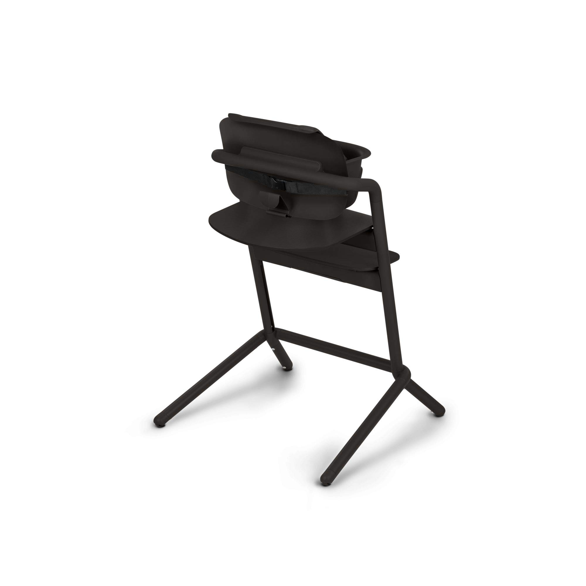 Cybex Lemo High Chair and Bouncer Nest with Easy One Hand Depth and Height Adjustment, Anti-Tip Wheels, and Easy Assembly, Convertible to Adult Chair, Infinity Black