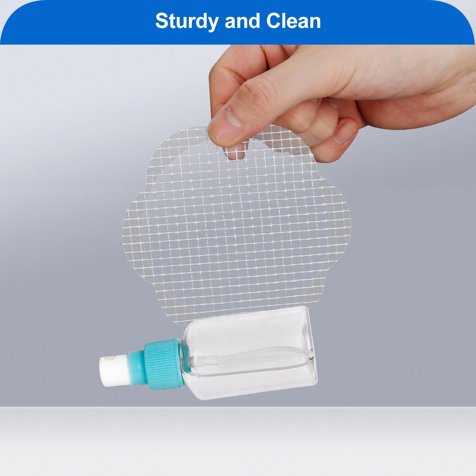 25pcs Disposable Drain Covers Mesh Stickers,Shower Hair Catchers Sink Strainers,Protector for Bathroom,Tub,Flat,Sinks,Strainer,Bath 4 inch HeipokLife