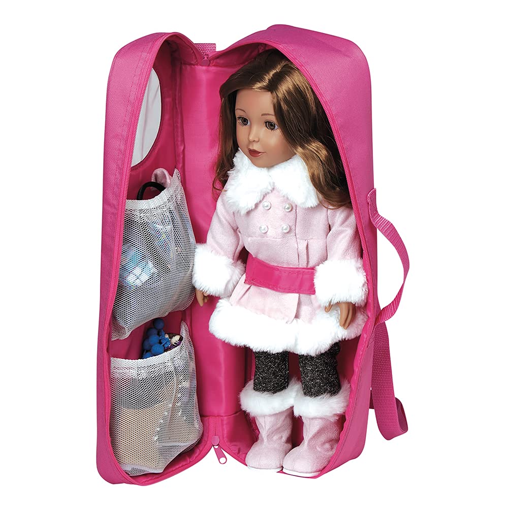 Adora Amazon Exclusive Amazing Girls Doll Accessories - Adjustable Travel Carrier Fits Up to 18β Dolls, Easy to Open and Close Zipper