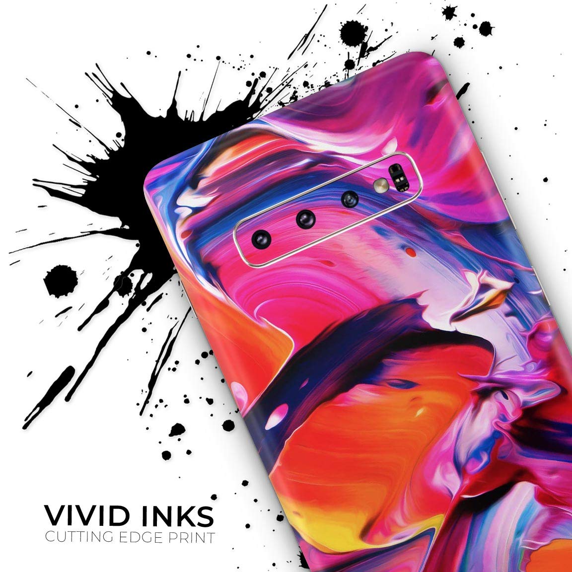 DesignSkinz Blurred Abstract Flow V9 Protective Vinyl Decal Wrap Skin Cover Compatible with The Samsung Galaxy S20 (Screen Trim & Back Glass Skin)