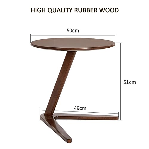 AAMNA Mini Coffee Table with V Base, Vintage Round End Tables, Sofa Table for Dining Room, Living Room, Kitchen, Bedroom, Sofa Side, Bedside,B