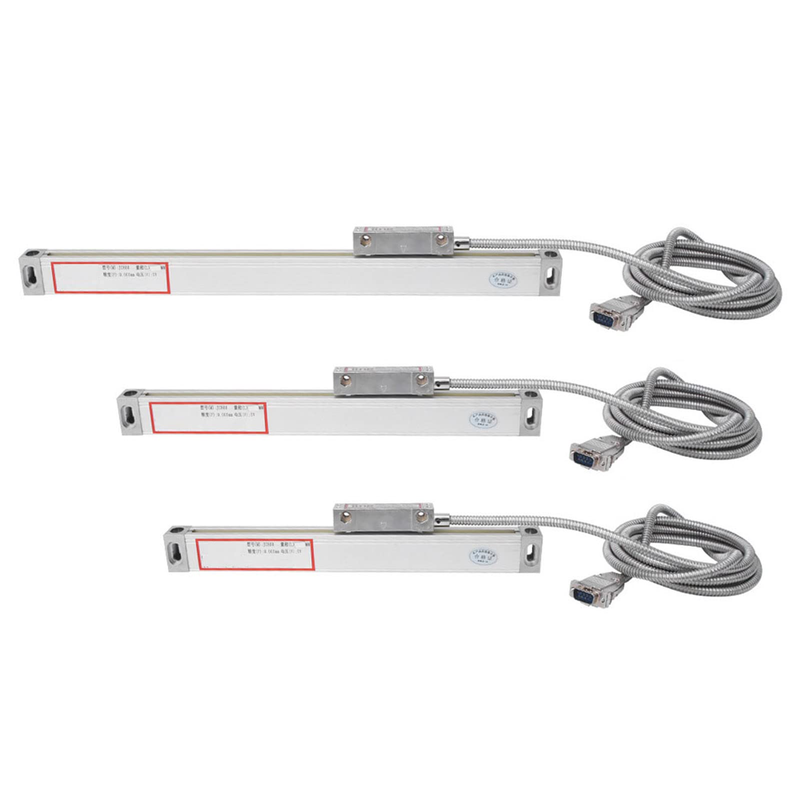 2 Axis DRO Kit, Digital Readout 2 Axis DRO Display 2pc Linear Glass Scale 50~1000mm for Mill Lathe Machine(journey0-200mm 0-300mm 0-700mm)