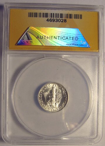 1944 D U. S. Winged Mercury Dime 10 Cent Silver Liberty Old Coin Anacs Certified UNC. MS 67 FSB