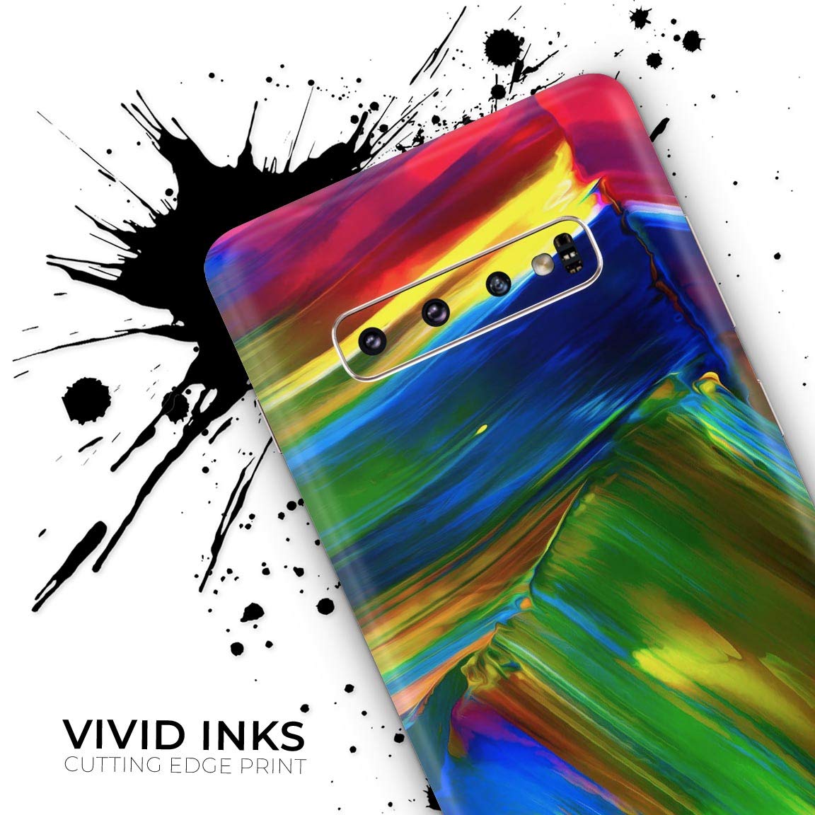 DesignSkinz Blurred Abstract Flow V29 Protective Vinyl Decal Wrap Skin Cover Compatible with The Samsung Galaxy S20 (Screen Trim & Back Glass Skin)