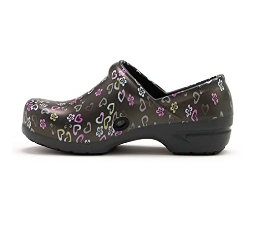 Anywear SR Angel Nurse Shoes, Slip-Resistant Clogs for Women, Nurse Clogs and Chef Shoes for Women, 7, Lucky in Love