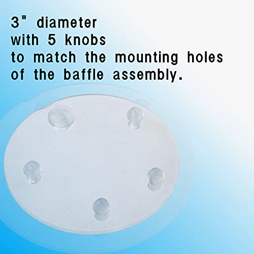 3 Pack Toilet Tank Silicone Flapper Seal Gasket 3" Compatible American Standard VorMax Series Toilet,7381424-100.0070A