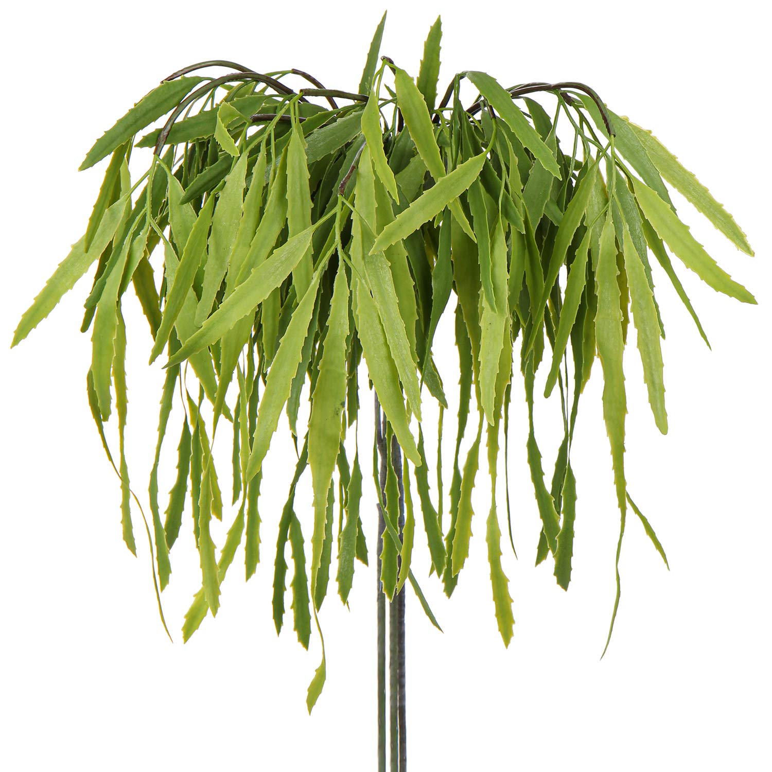 Artificial Hanging Plants 3 Pcs Faux Branches Greenery Leaves Stems Plants Real Touch Leaf Fake Plant Decor for Home Room Garden Floral Bouquets Centerpiece Wedding Holiday Indoor Outdoor Decoration