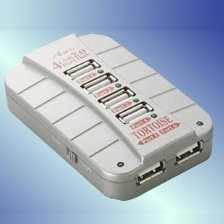 Across USB 2.0 Compatible, 4 Ports USBHUB with Top Port, Silver ASB-HBSL