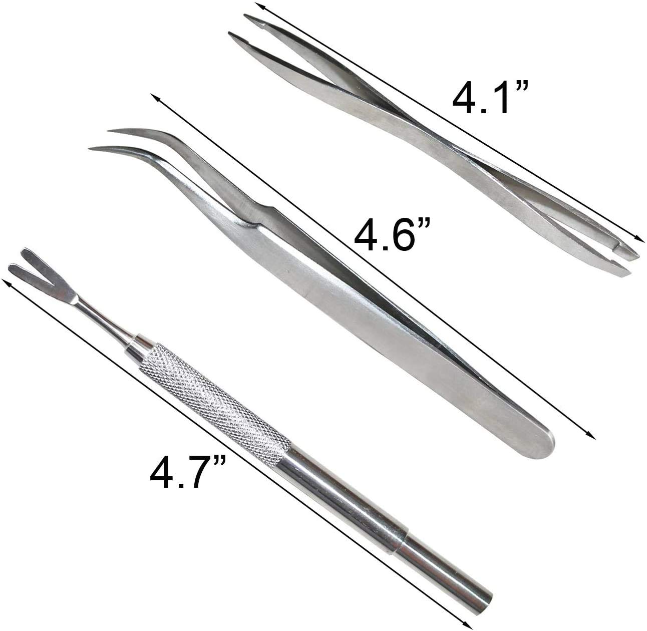 Acronde 3 Pack Tick Remover Tool Set Stainless Steel Tick Remover Kit for Cats and Dogs