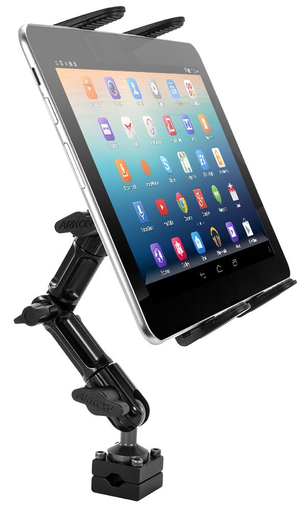 ARKON Mounts Heavy-Duty Slim-Grip Tablet Headrest Mount | Universal Tablet Holder | Adjustable Multi-Angle Arm | Compatible with iPad, Mini, Pro, Galaxy Tab, Kindle, and more