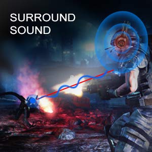 2021 PS5 Gaming Headset with 7.1 Surround Sound, Mute Microphone and RGB LED Light, Compatible with PC, Xbox One, PS5, PS4, Nintendo Switch, Mac, (RED)