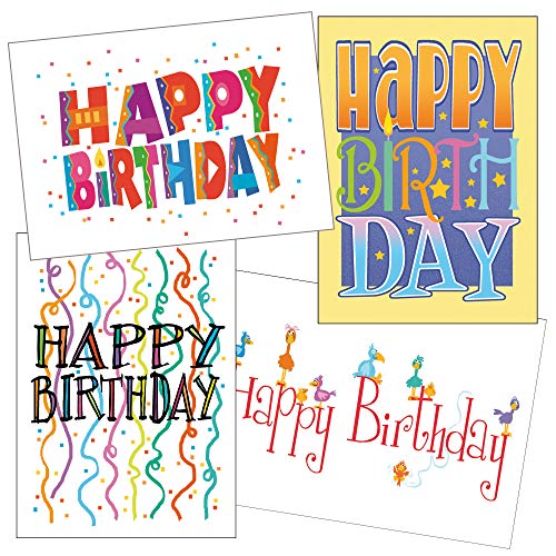 36 Pack of Birthday Card Assortment - 5x7 Cards - Boxed Set of 36 Cards & Envelopes Bulk Business Pack