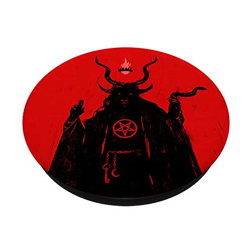 Goat AntiChrist Satanism Devil Seal Goth Emo Gift Mystic PopSockets PopGrip: Swappable Grip for Phones & Tablets