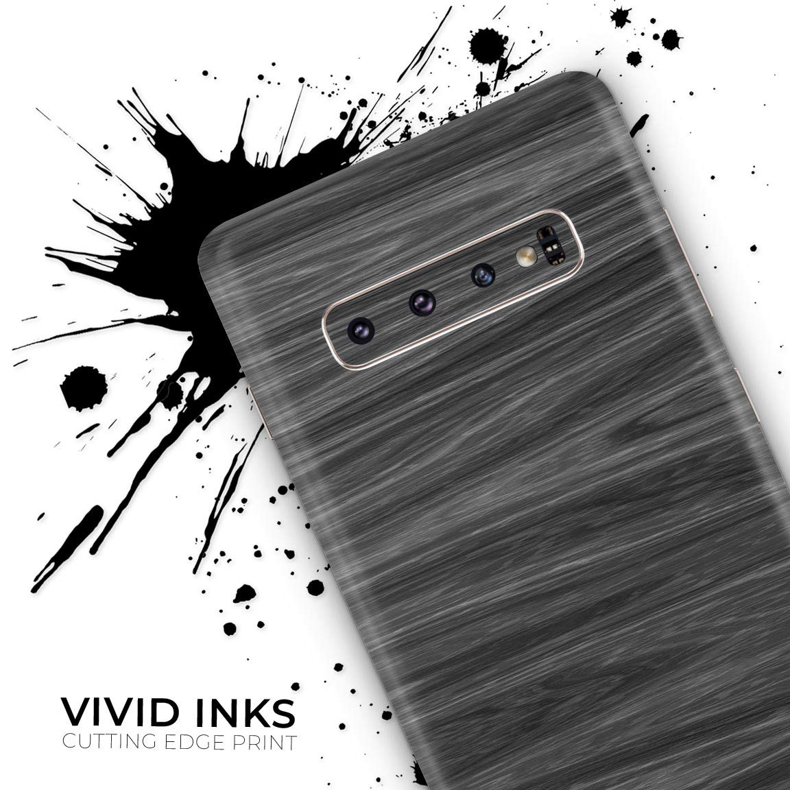 DesignSkinz Dark Slate Wood Protective Vinyl Decal Wrap Skin Cover Compatible with The Samsung Galaxy S20 (Screen Trim & Back Glass Skin)