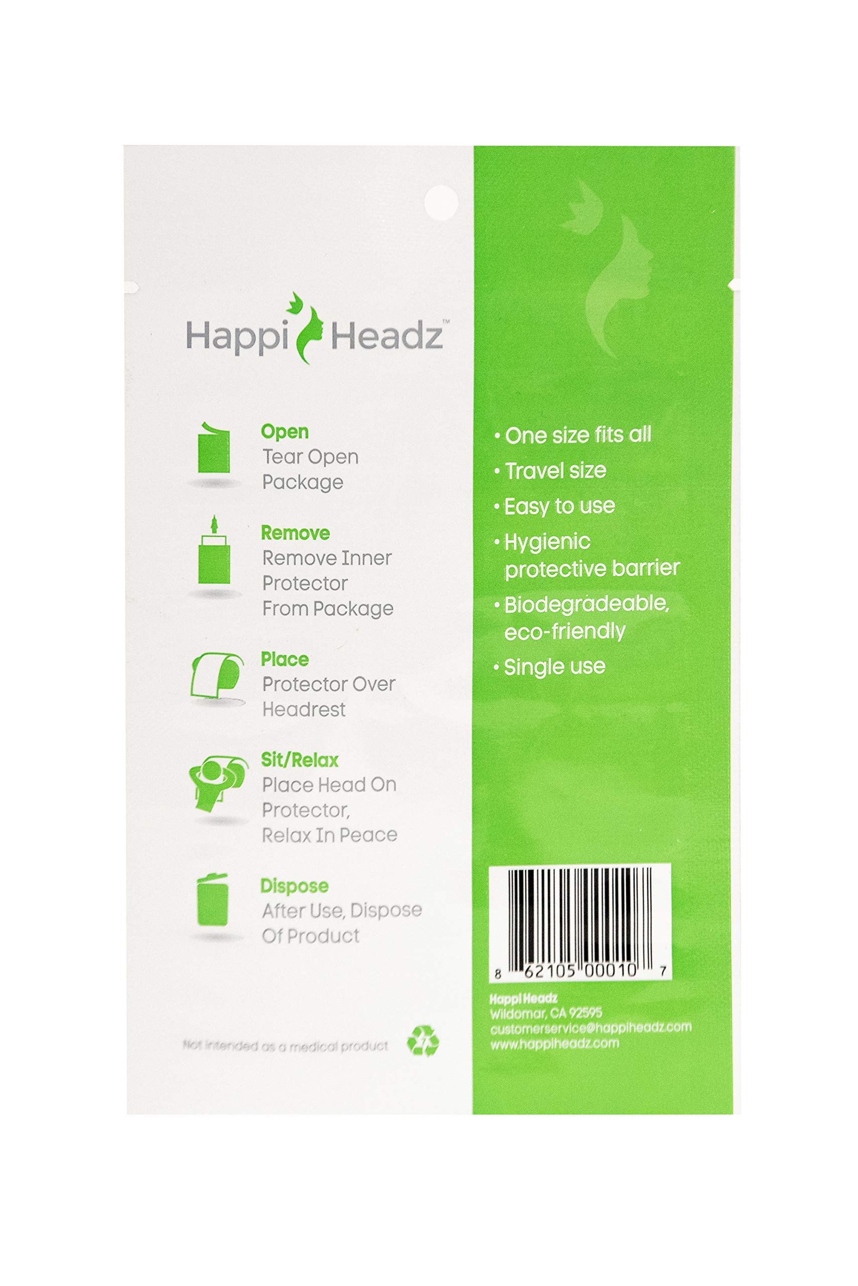 Happi Headz Travel Protector for headrest and seat Cover. (5 Pack)