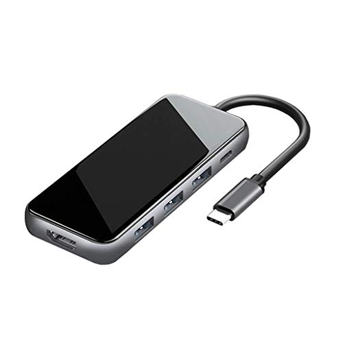 SHYPT Portable Smart Extender,Multifunction USB C Hub Adapter 5 in 1 USB3.0X3 PD HDMI USB Hub