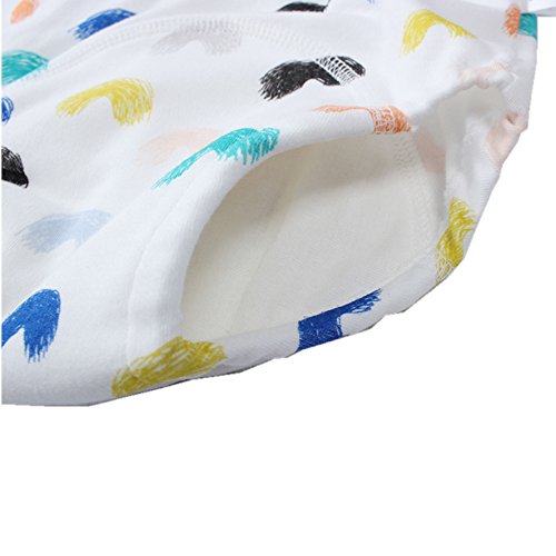 Baby Boys Cotton Underwear Reusable Cloth Training Pants Reusable Adorable 4 Pack