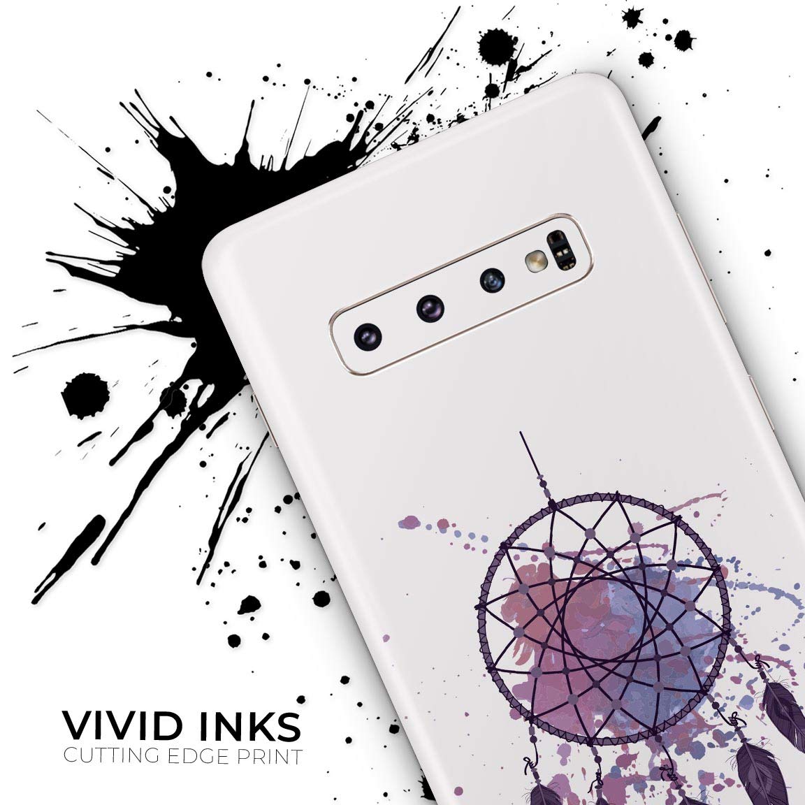 DesignSkinz Dreamcatcher Splatter Protective Vinyl Decal Wrap Skin Cover Compatible with The Samsung Galaxy S20 (Screen Trim & Back Glass Skin)