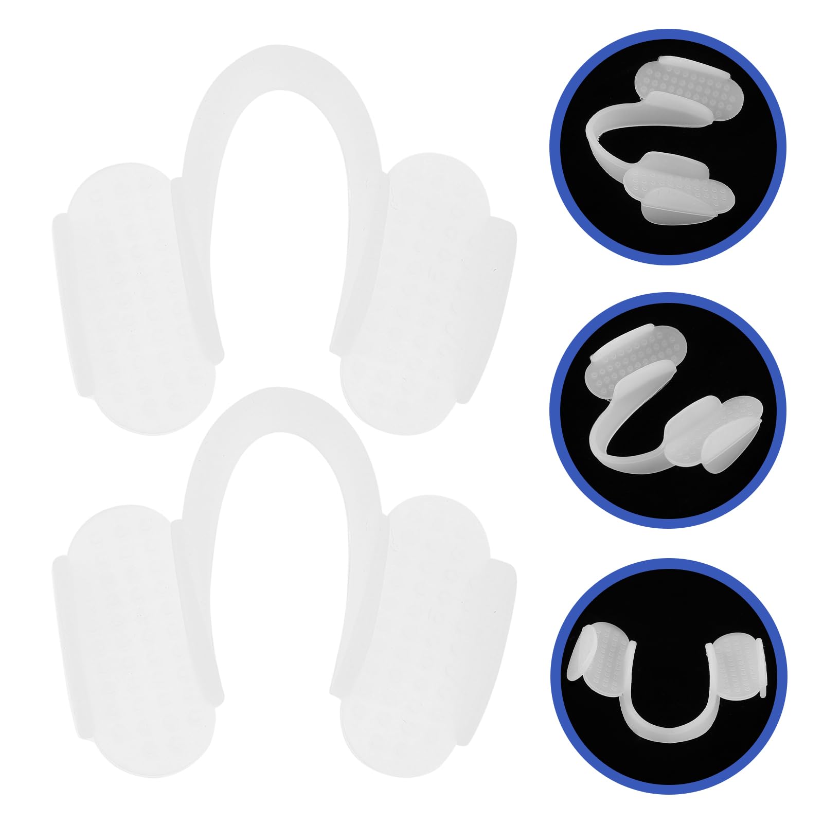HEALLILY Clear Mouth Grinds, Silicone Dental Mouth Guard Teeth Splint Protector for Preventsing Night Teeth Grinding Bruxism Clenching