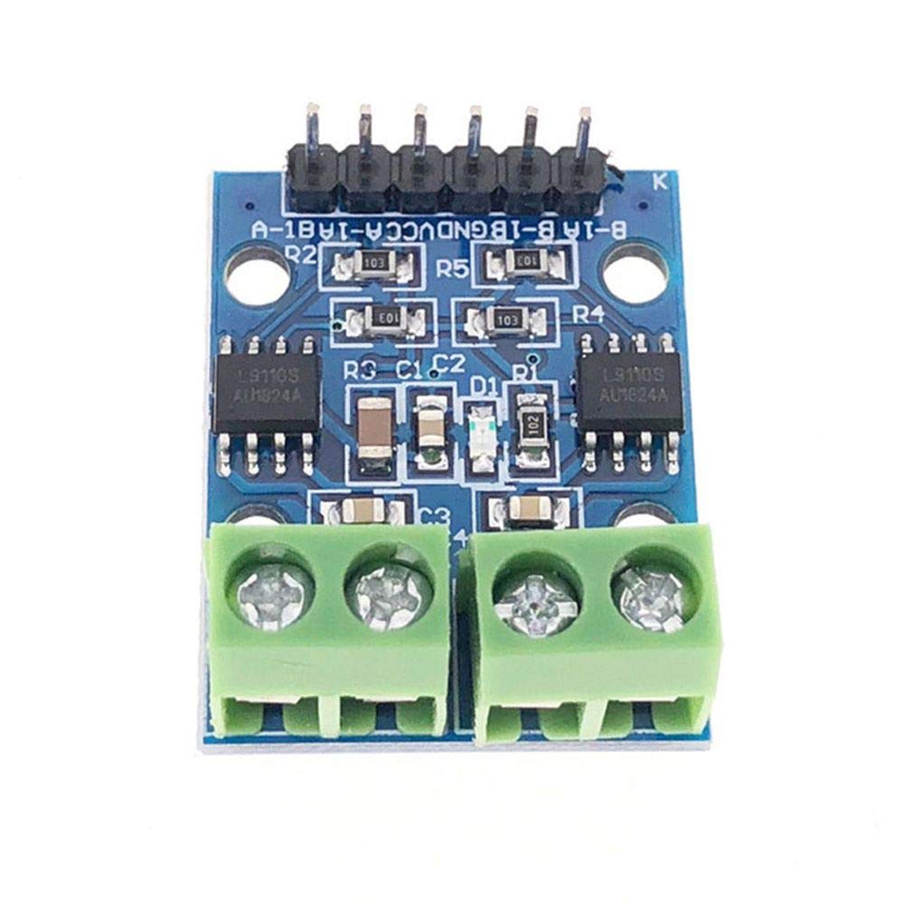 DAOKI 5PCS L9110S DC Stepper Motor Driver Controller Board 2.5-12V H-Bridge for Arduino with Dupont Cable Male to Female 30 PIN,28AWG Wire