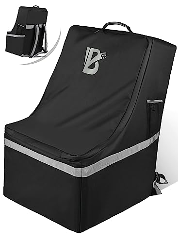 Car Seat Bags for Air Travel, Heavy Duty Carseat Travel Bag for Airplane, Gate Check Bag for Car Seats, Waterproof Large Backpack, Carseat Travel Cover - Baby/Toddler Travel Essentials for Flying