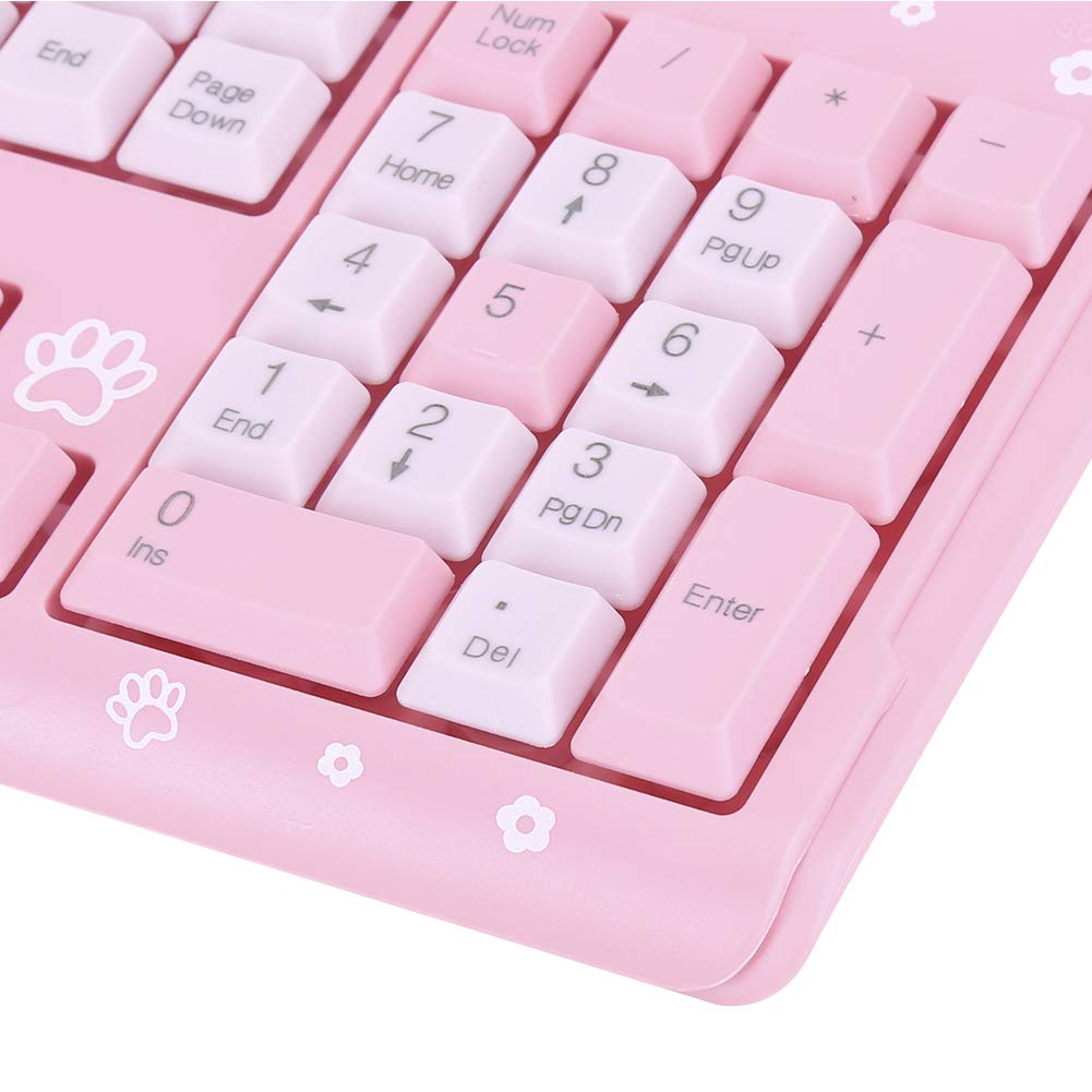fosa1 Wired Ergonomic Keyboard, USB-A, 104 Keys, Silent Mechanical, Waterproof, Home, Business, Gaming