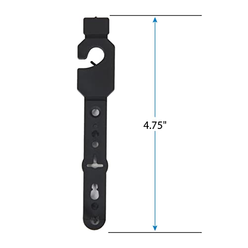 Black Plastic Belt Hangers - Pack of 100