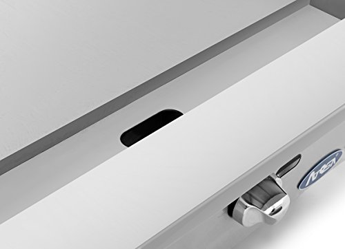 ATOSA US ATMG-48T-48″ HD Commercial Griddle Thermostatically Controlled Propane Griddle Cooktop Stainless Steel Restaurant Grill Portable Top Griddle - 100,000 BTU