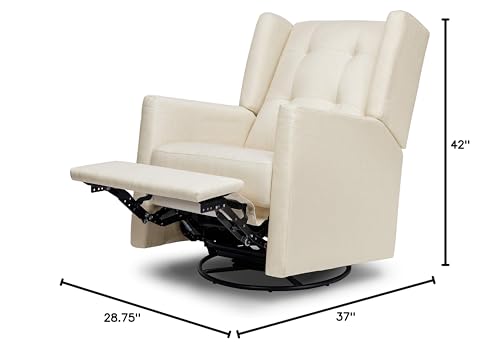 DaVinci Maddox Recliner and Swivel Glider in Natural Oat, Greenguard Gold & CertiPUR-US Certified
