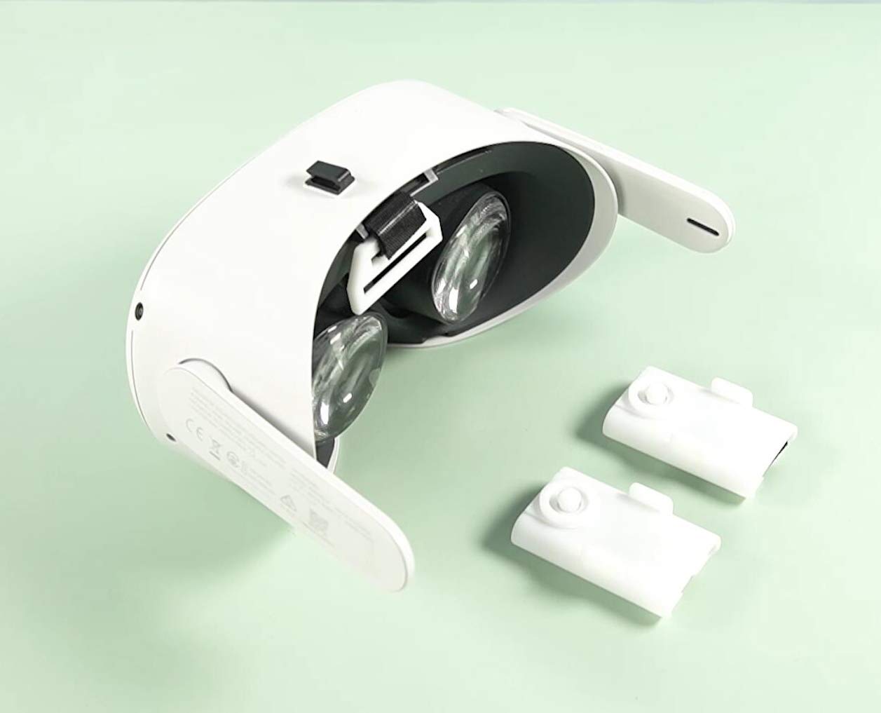 Adapter for Installing The HTC Vive Deluxe Audio Strap on Oculus Quest 2 Gen/Adapters for Oculus Quest 2 Gen Replacement Strap-White Color (Designed Only for Quest 2 Gen)