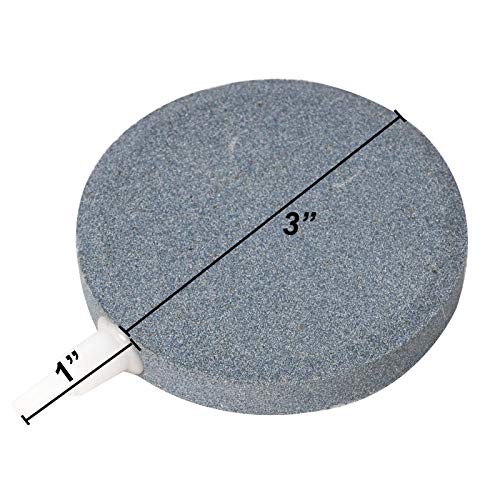 AQUANEAT Air Stone Fish Tank Bubbler Aquarium Disc Oxygen Diffuser for Hydroponics Aerators Pump (3inch(8 pcs))