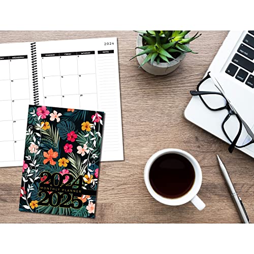 2024-2025 Monthly Planner, 7"x10", 100lb Cover, Spiral Bound, 2 Year Calendar Great For Organization & Scheduling