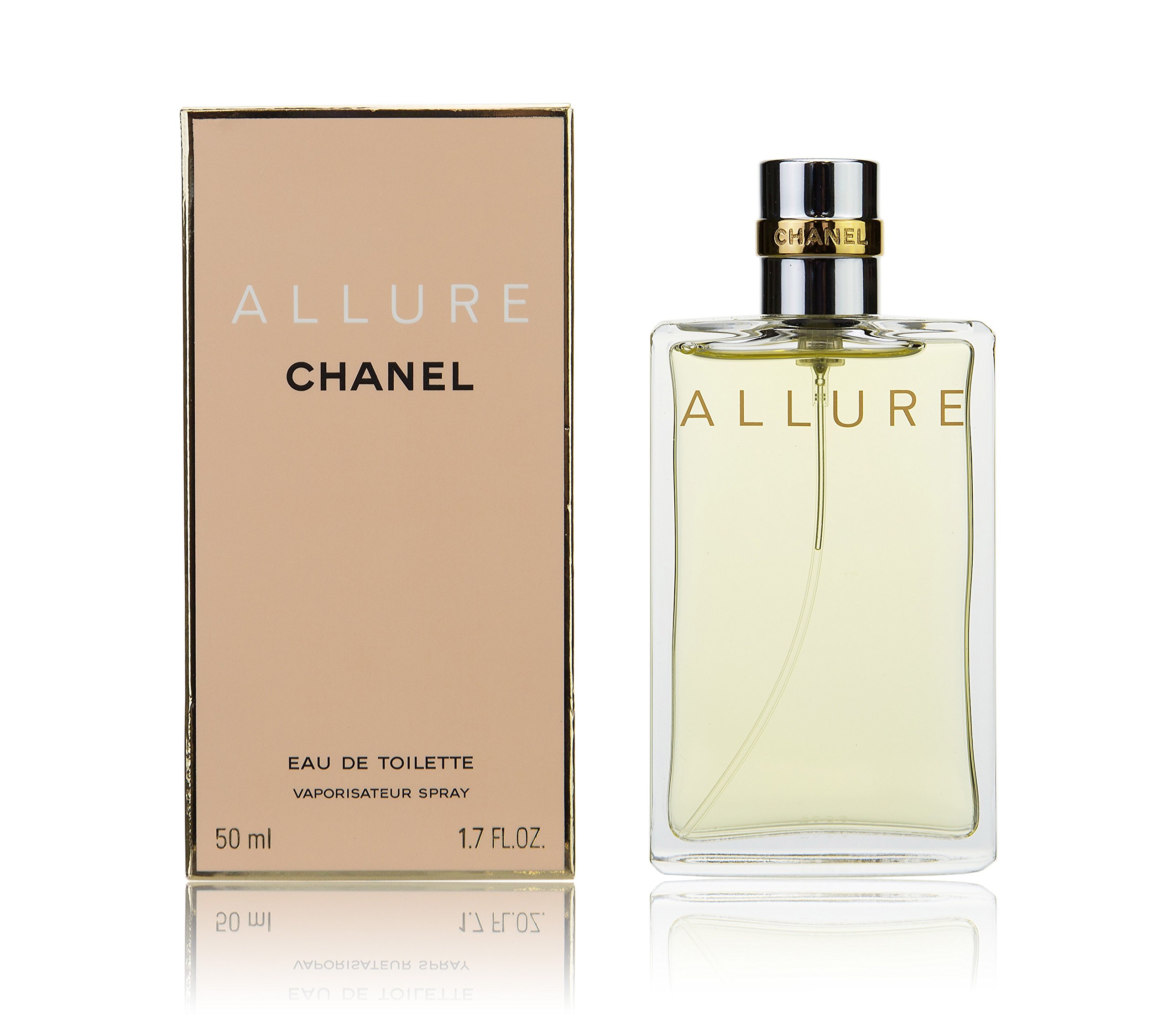 Allure By Chanel, Eau De Toilette Natural Spray, 1.7 Ounce (50 ml)