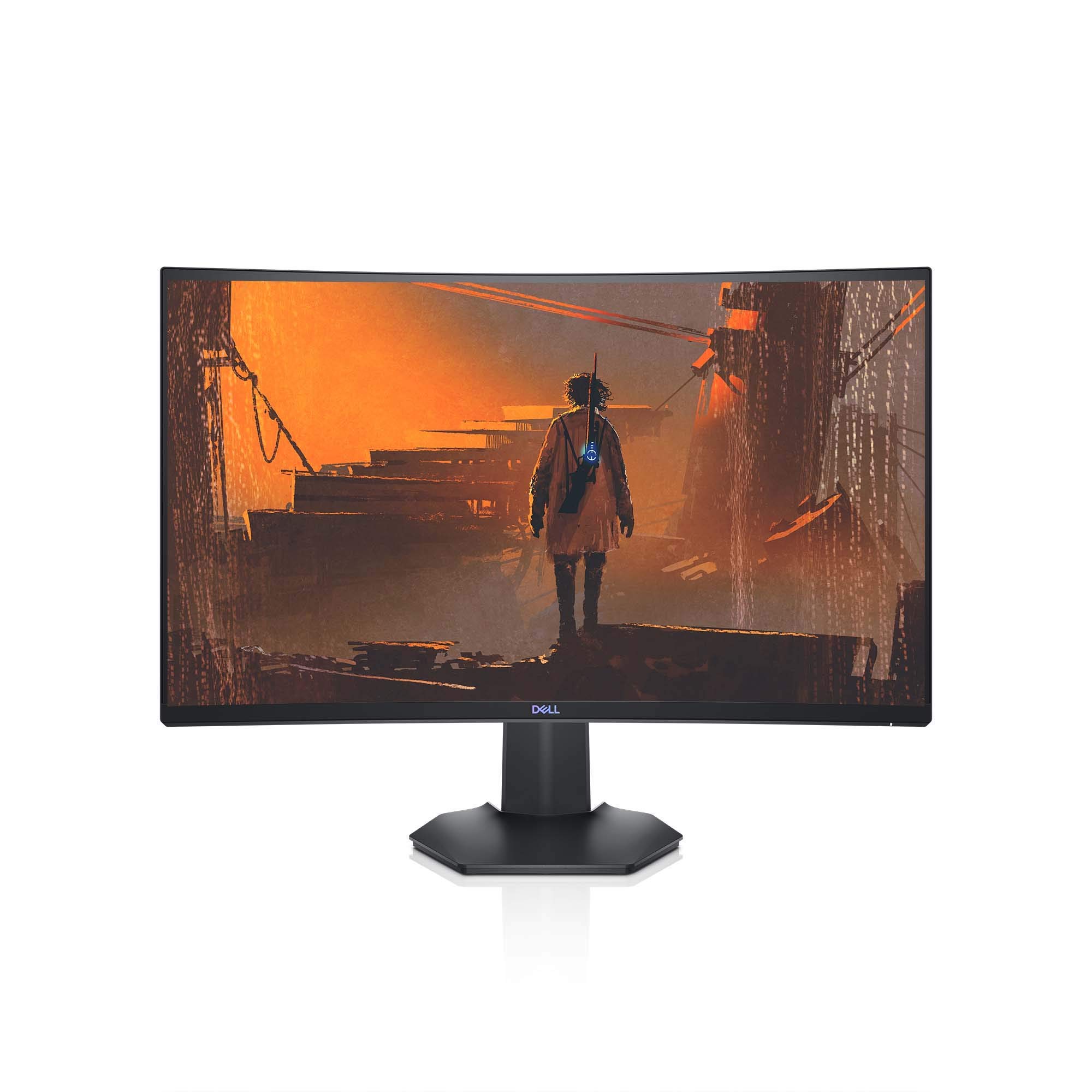 Dell Gaming S2721HGF 27 Inch Curved FHD 144Hz 1080p VA Ultra-Thin Bezel Monitor, Nvidia G-Sync and AMD FreeSync HDMI, DisplayPort, VESA Certified, Gray (Renewed)