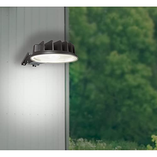 Bronze Outdoor Integrated LED Dusk to Dawn Area Light with Built-in Photocell Sensor, 5400 Lumen, 5000K Color Temp