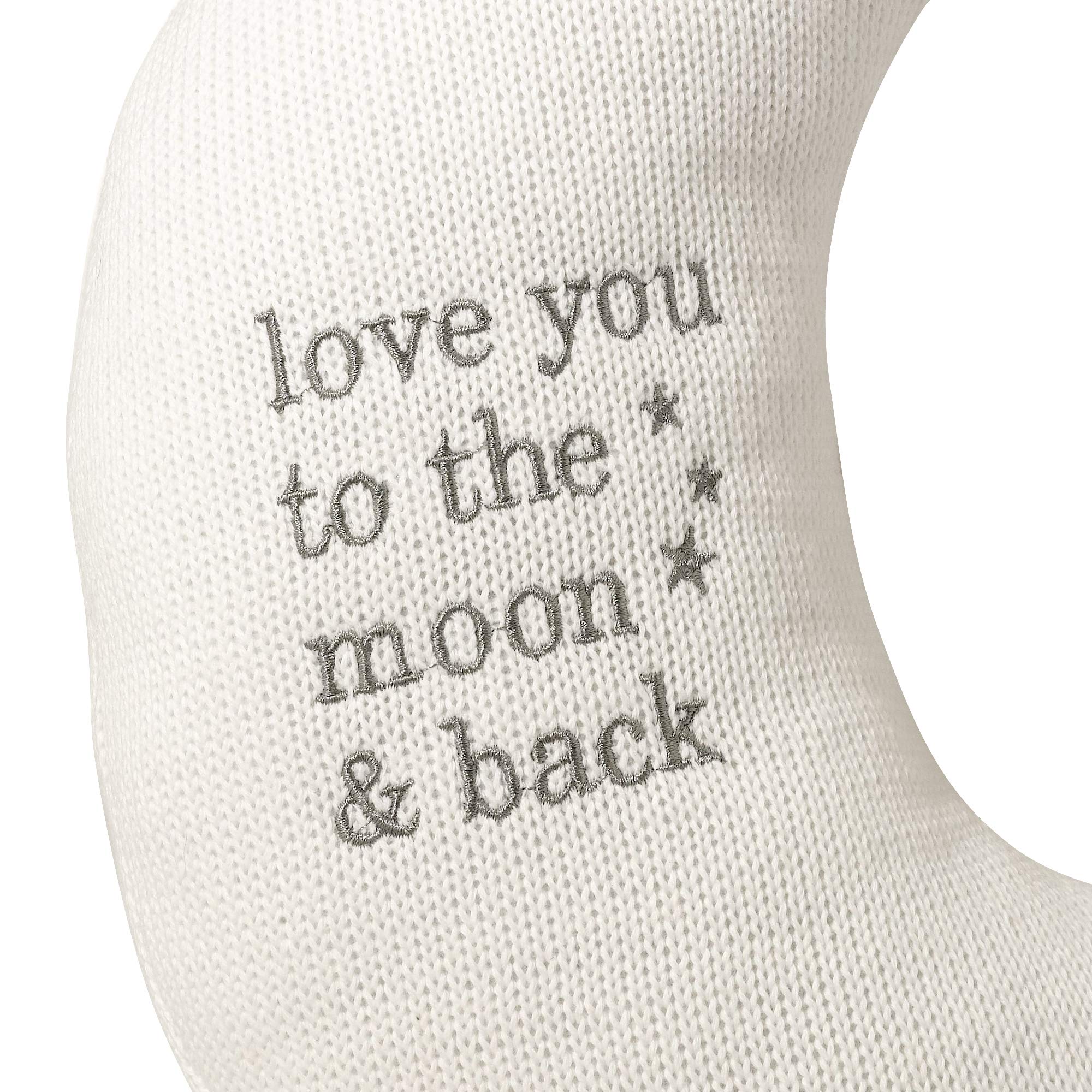 Lillian Rose White Star and Gray Moon Nursery Pillow Set