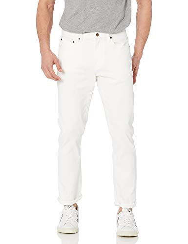 Amazon Essentials Men's Slim-Fit Stretch Jean, Bright White, 31W x 34L