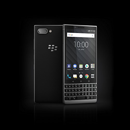 BlackBerry KEY2 64GB (Single-SIM, BBF100-1, QWERTY Keypad) (GSM Only, No CDMA) Factory Unlocked SIM-Free 4G/LTE Smartphone - International Version (Black) - No warranty in the USA