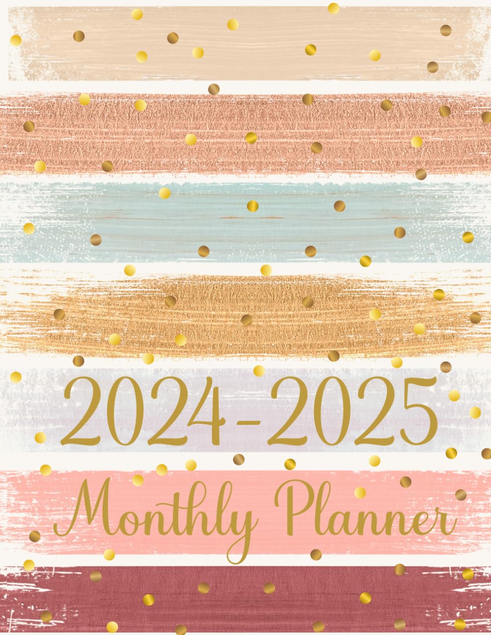 2024-2025 Monthly Planner: Two year Agenda Calendar with Holidays and Inspirational Quotes large organizer and Schedule 8.5x11