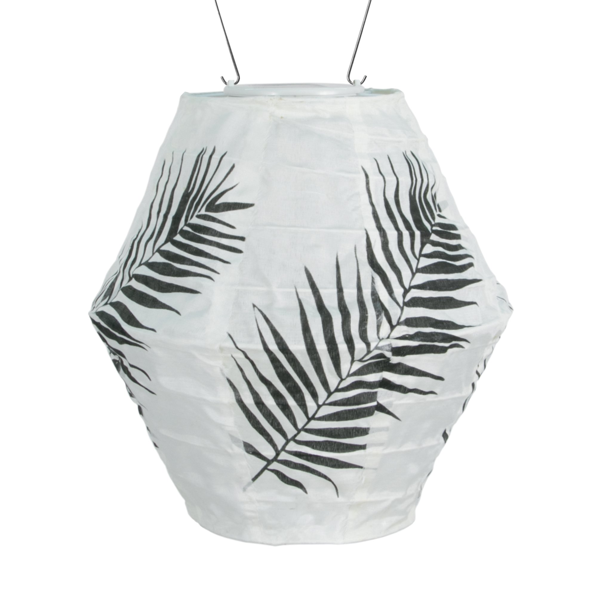 Allsop 31860 Soji Canvas Black Palm Solar Lantern