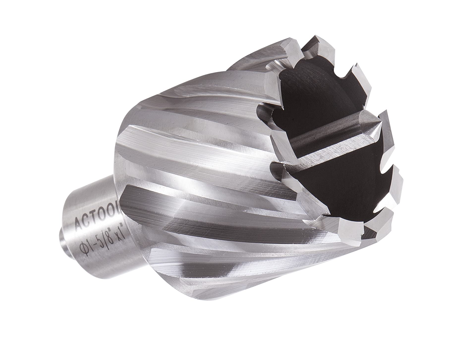 ACTOOL 1-5/8" Diameter × 1" Depth of Cut HSS ANNULAR Cutter with 3/4'' Weldon Shank