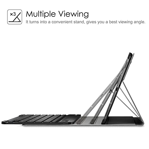 Fintie Keyboard Case for Samsung Galaxy Tab S6 10.5" 2019 (Model SM-T860/T865/T867), [Supports S Pen Wireless Charging] Slim Cover w/Detachable Wireless Bluetooth Keyboard, Black