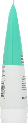 Acure Simply Smoothing Shampoo, Water, Coconut & Marula Oil, 100% Vegan, Performance Driven Hair Care, Smooths & Reduces Frizz, White/Blue, 8 Fl Oz