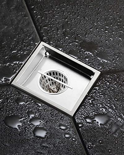 2 Inch Hair and Debris Strainer, Shower Drain Strainer with Lifting Hook, Stainless Steel Debris Basket Shower Drain Catcher, Hair Catcher for Floor Drain