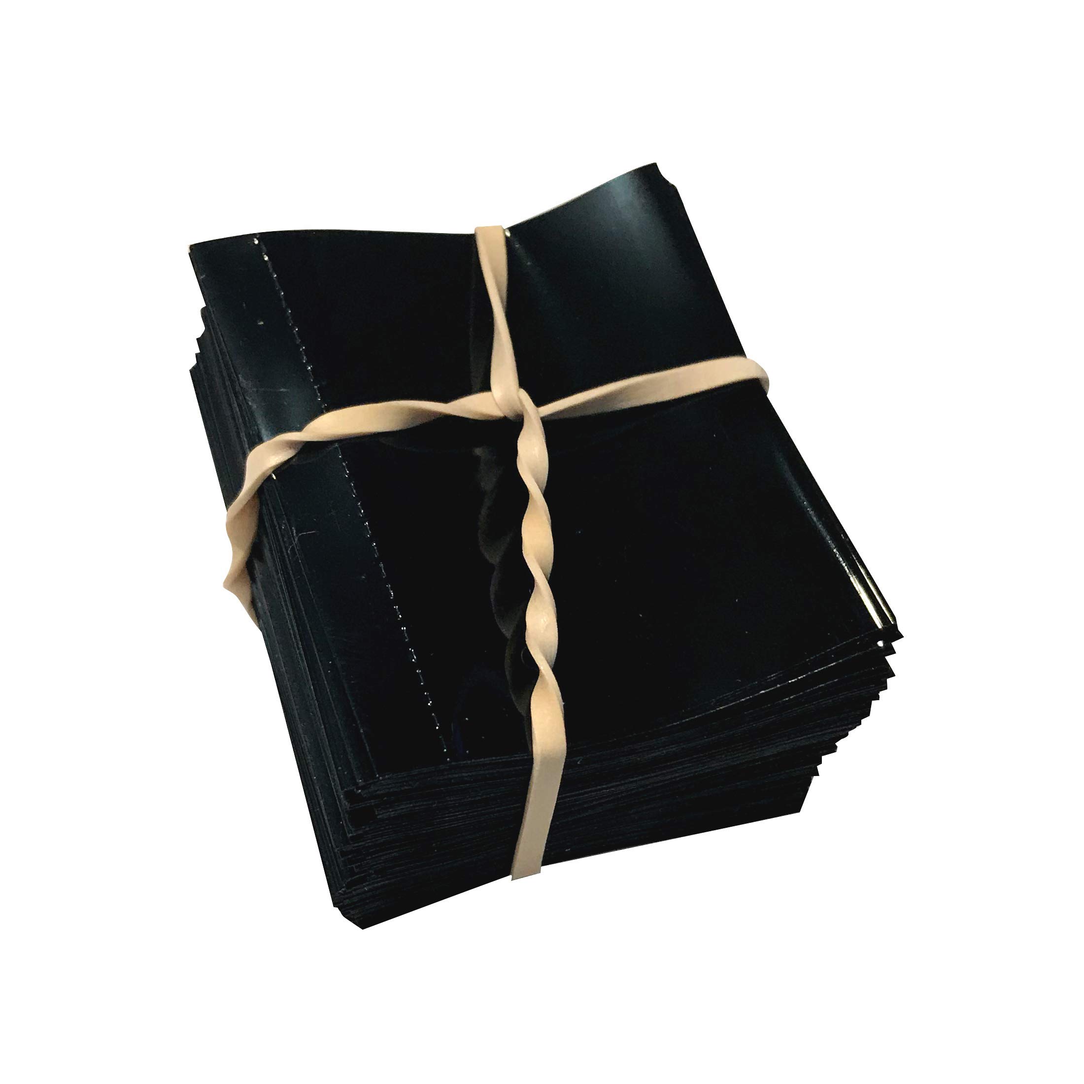 55 x 60 mm Black Shrink Sleeve for Liquor Bottles, Beverage Bottles, Sauce Bottles and More. [Compatible Diameter Range: 1” – 1 1/4”] - Bundle of 200